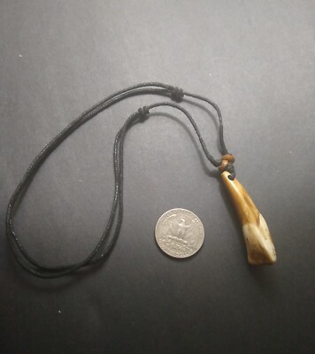 Bone Tooth Shape Pendant Necklace Adjustable | eBay