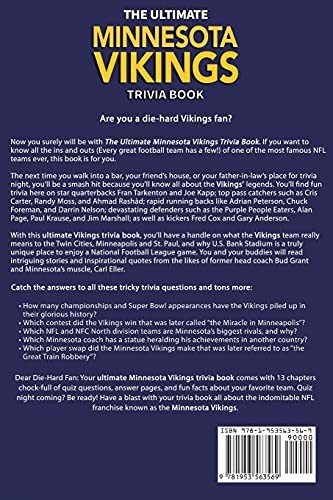 The Ultimate Minnesota Vikings Trivia Book: A Collection of Amazing ...