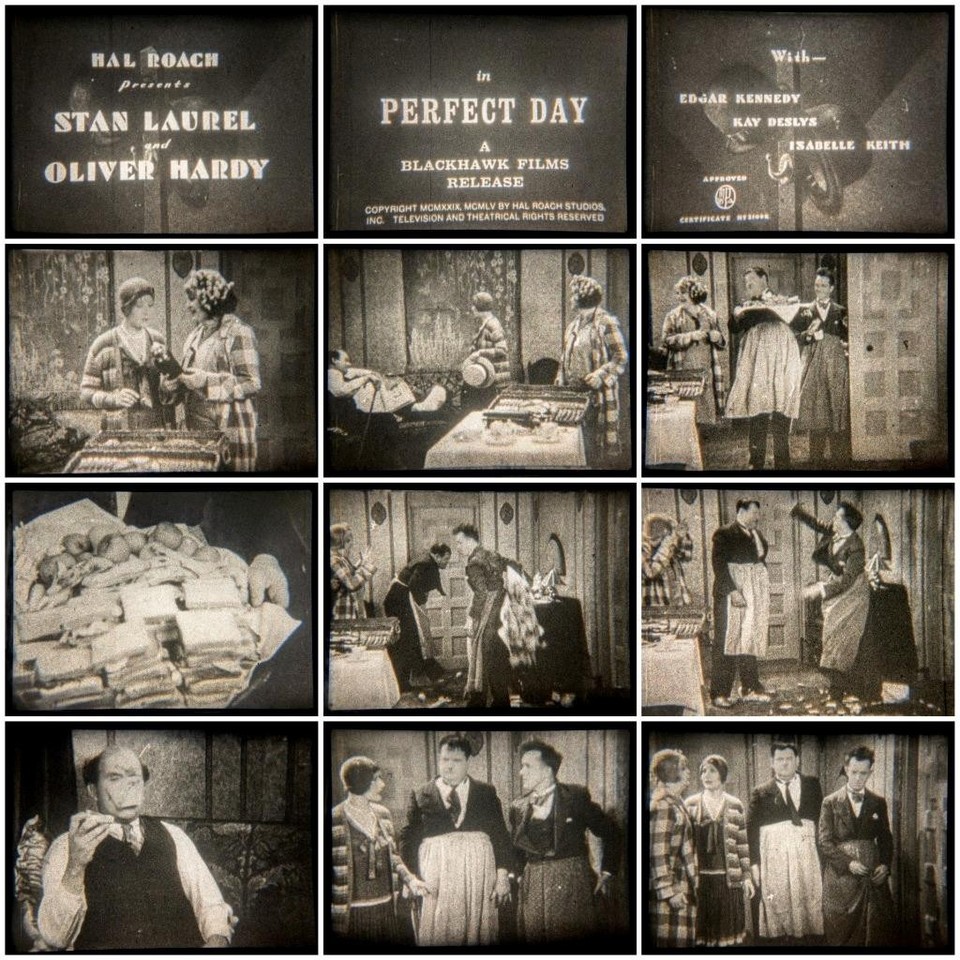 Laurel & Hardy "Perfect Day" (1929) Blackhawk Super 8mm Sound Movie 400 ...