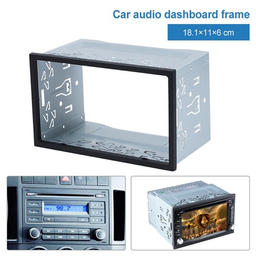 Double DIN Metal Car Stereo Radio Player Fascia Mounting Installation ...