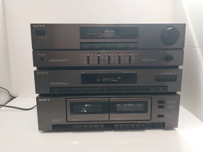 Vintage Sony HST-231 Stereo Component System Tuner - Dual Cassette Not ...