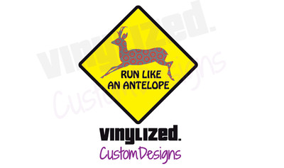 PHISH Run Like Antelope Vinyl Decal Fishman Sticker Trey Band peace ...