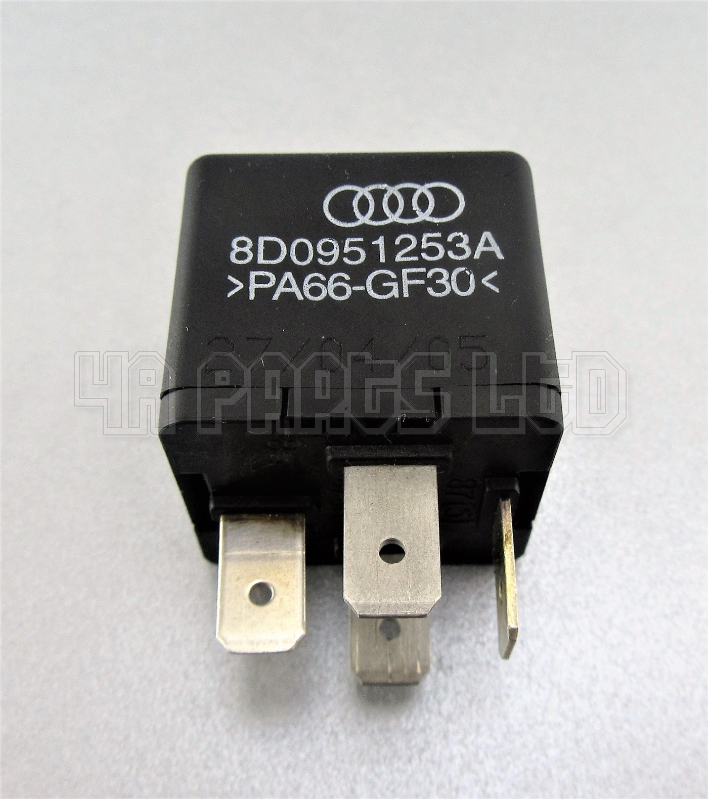 Audi VW Seat Skoda Black Relay 8D0951253A Bitron OMP (No373) 4-Pin 12V ...