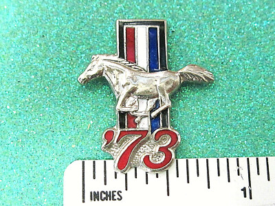 '73 1973 MUSTANG logo - hat pin , tie tac , lapel pin , hatpin GIFT ...