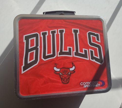 Chicago Bulls Metal Lunchbox Comcast Sportsnet NBA SGA Michael Jordan ...