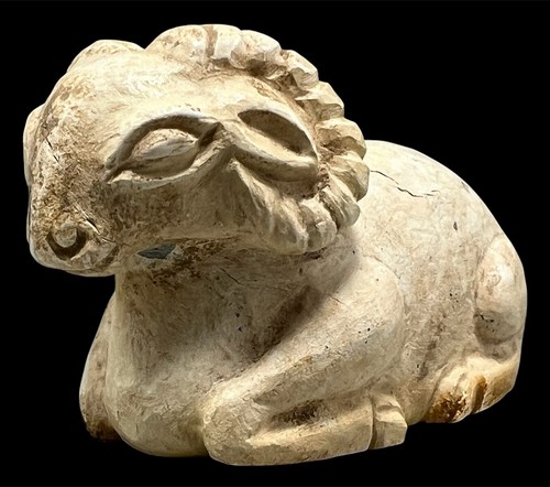Stone Ram Sculpture,amazing Animal Statuettes Central Asia Antique ...
