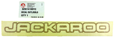 NOS GM Holden Jackaroo 4 Wheel Drive Gold Decal / Sticker 30cm X 4cm ...