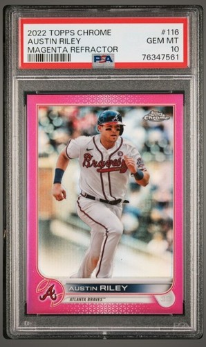2022 Topps Chrome - Austin Riley #116 Magenta Refractor /399 for sale ...