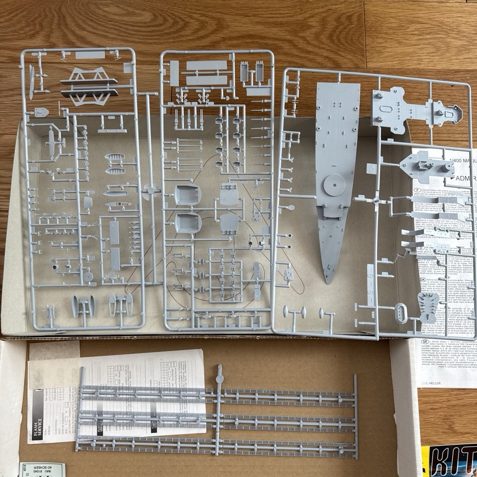 Kitbash Model Kit Heller DKM Admiral Scheer 1/400 Scale 95301076 | eBay