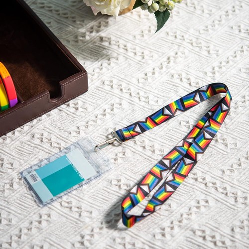 Colorful LGBTQ Flag Lanyard - Gay Pride Progress | eBay
