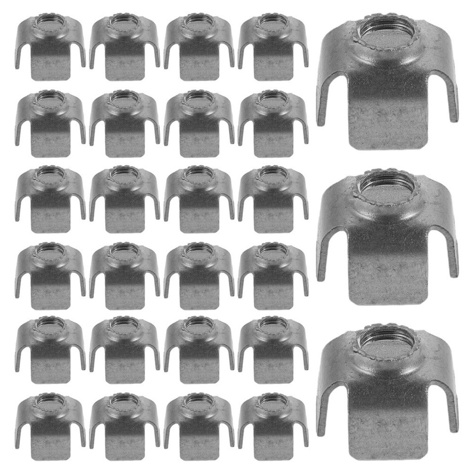 200pcs Square Tube Metal Threaded Insert Nut - M6 Metal Tubing Inner ...
