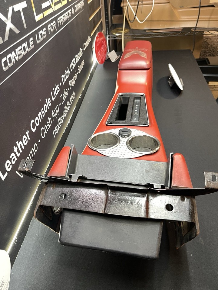 1970 - 1981 Pontiac Firebird Center Console Red Automatic With Leather ...