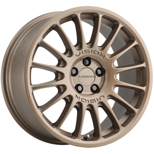(Set of 4) Vision 477 Monaco 15x7 5x108 +38mm Bronze Wheels Rims 15 ...