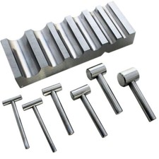 Forming Dapping Swage Block Steel U-channel 7 Hammers - 6 Rounds 1 ...