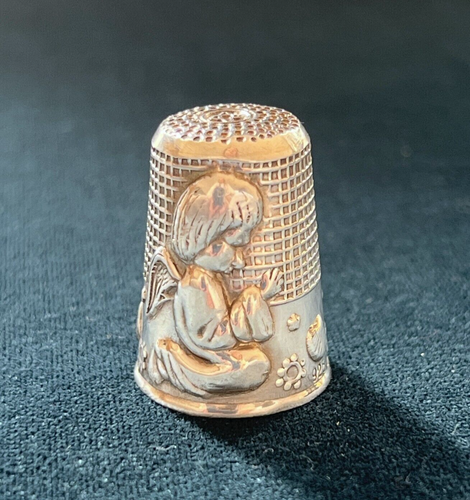 Lovely Vintage Sterling SILVER Baby Guardian Angel Praying Shells ...