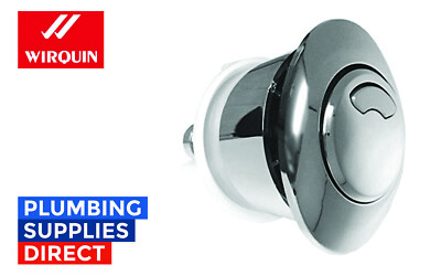 * Wirquin OVAL Dual Flush Valve Push Button Chrome Finish - C218 | eBay