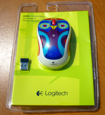 Logitech M325 M325C OLIVIA OWL Wireless USB Mouse - NEW/SEALED Retail ...