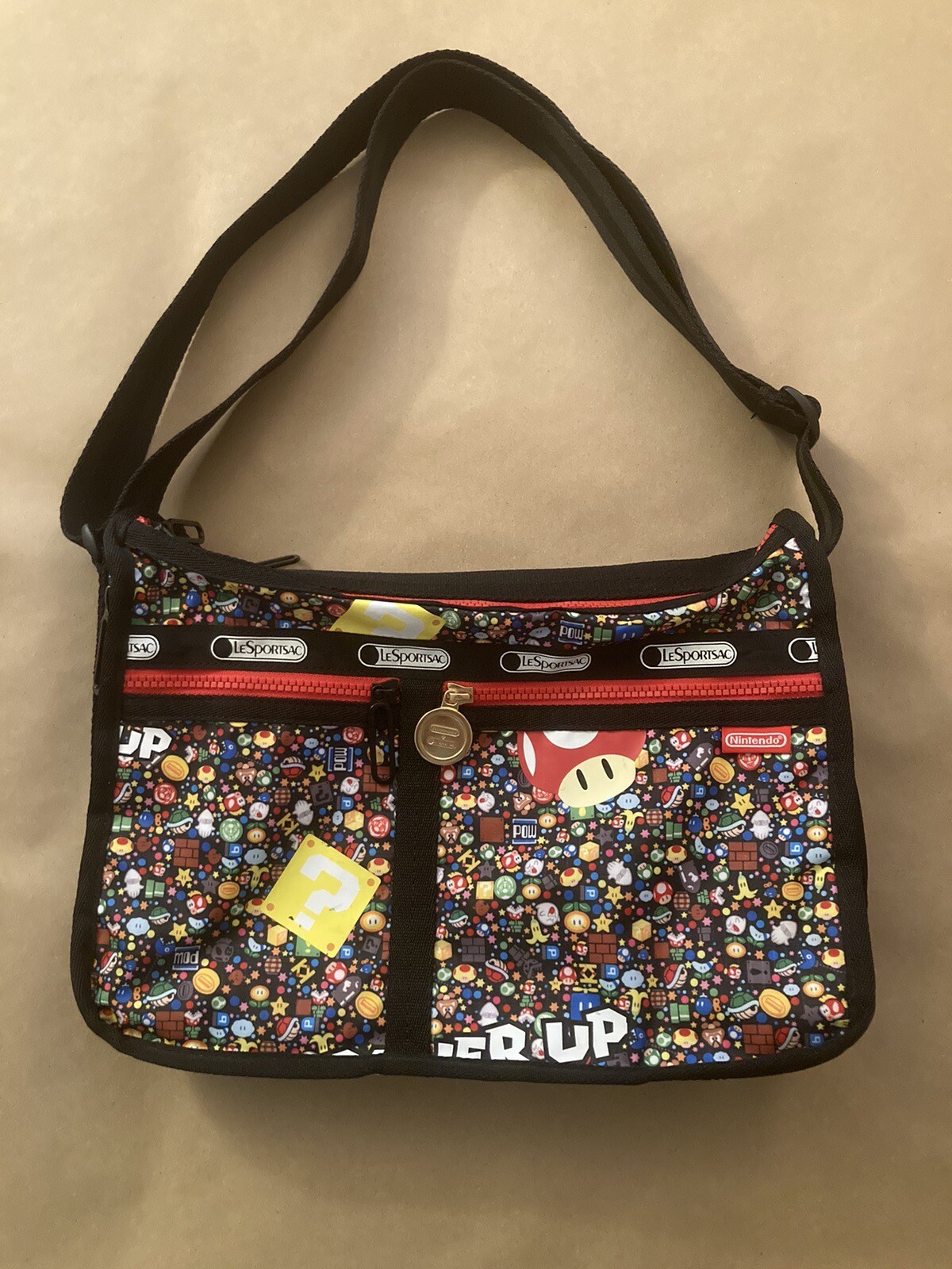 LeSportsac Nintendo Super Mario Messenger Bag Purse - Gem