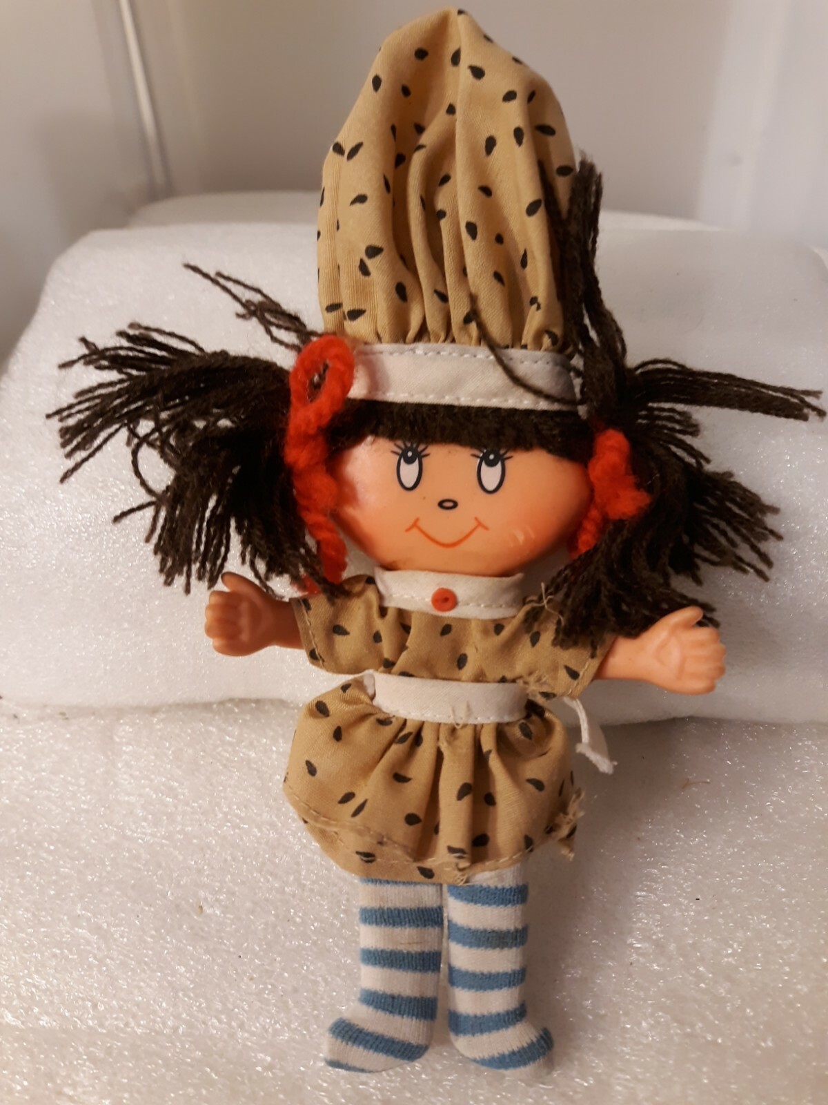 Vtg 1970’s Ideal Flatsy Mini Doll Tubber Pokadot Stripes Hong Kong As ...