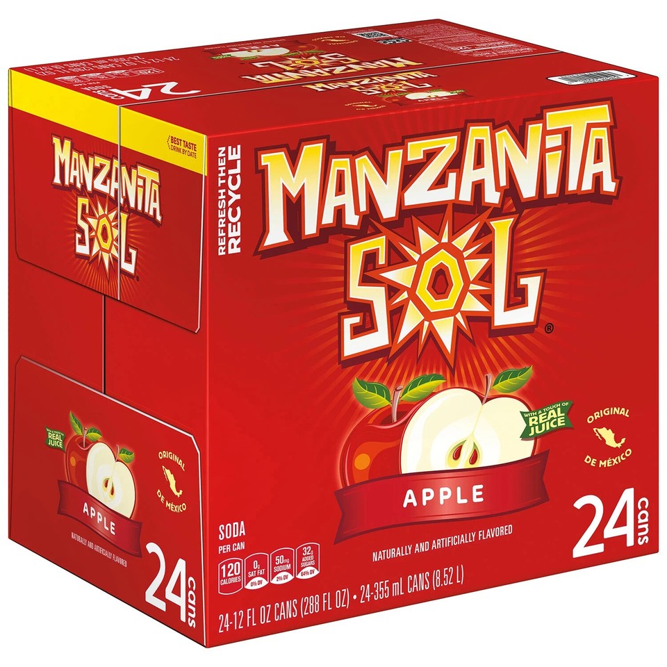 Manzanita Sol Soda Apple 12 fl. oz., 24 pk. | eBay