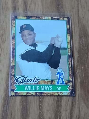 1982 Borden WILLIE MAYS Topps Cracker Jack Oddball Card #13 - GIANTS ...