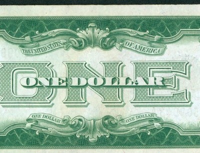 $1 1928 ((AU)) (( FUNNY BACK )) Silver Certificate ** PAPER CURRENCY ...