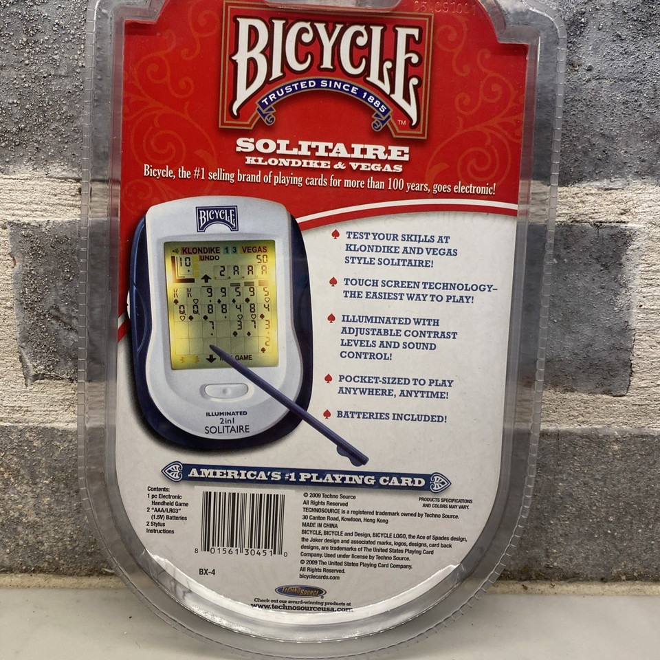 NEW Bicycle Illuminated 2 In 1 Touch Screen Handheld Travel Game Techno ...