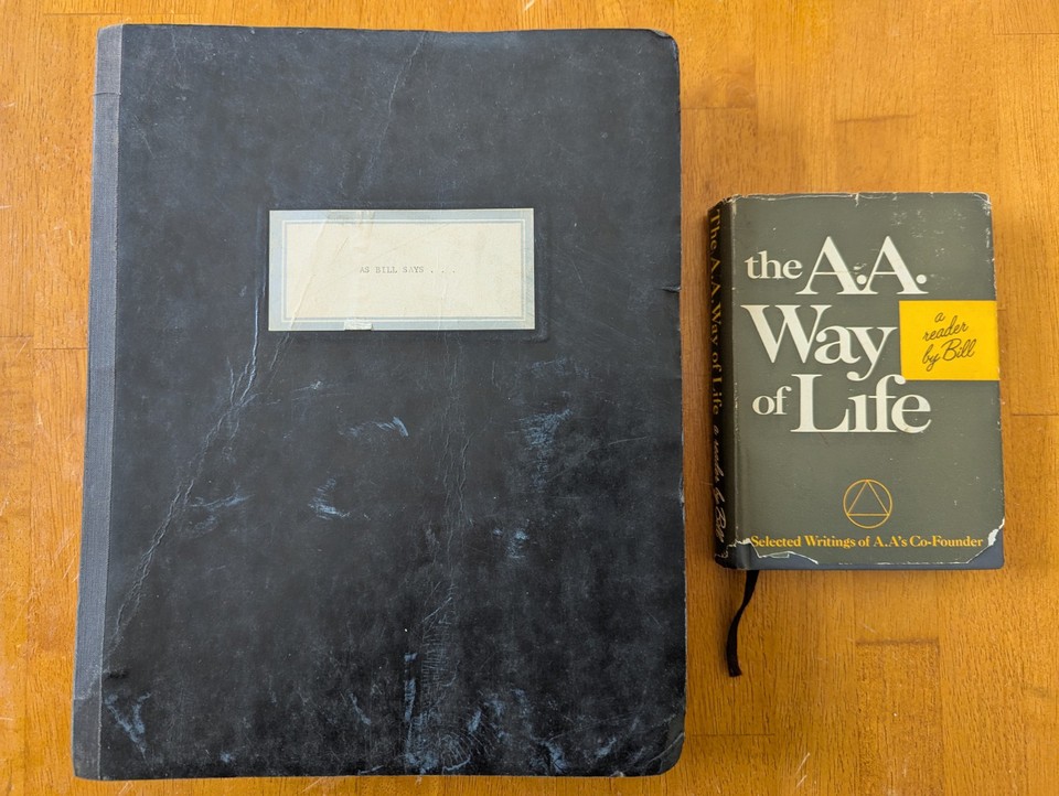 Original Working Manuscript As Bill Sees It AA Way Of Life Alcoholics ...