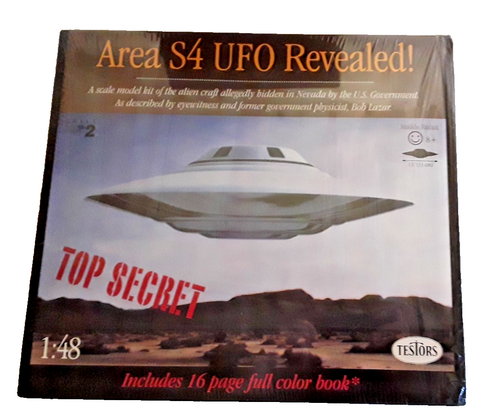 TESTORS 1/48 SCALE AREA 51 UFO REVEALED KIT #576 - Open Box/Parts ...