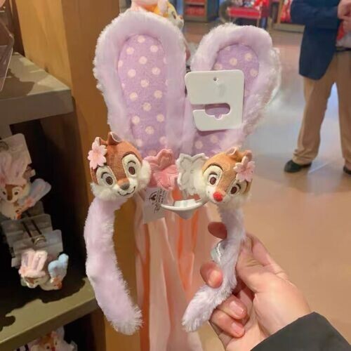 Disney authentic 2023 Chip Dale Easter Rabbit Sakura ear Headband ...