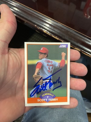 Scott Terry 1989 Score 397 St Louis Cardinals Auto | eBay