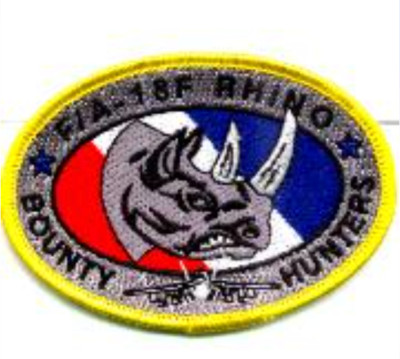 3.5" NAVY VFA-2 BOUNTY HUNTERS RHINO OVAL EMBROIDERED PATCH | eBay