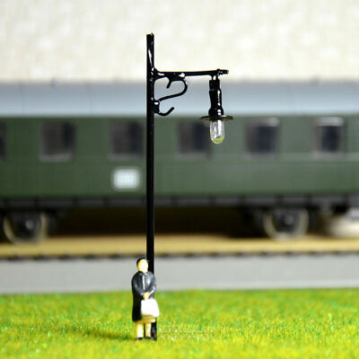 5 x replaceable HO scale street lights model train lamps railroad lamp ...