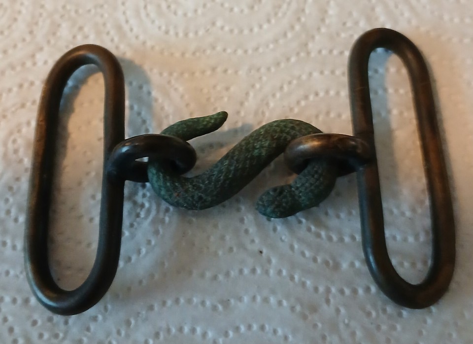 Confederate Civil War Dug - Virginia Snake with head - Belt Buckle ...