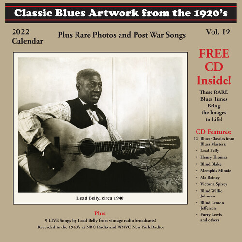 Classic Blues Artwork 1920s Calendar 2022 [New ] With CD, 2 Pack | eBay