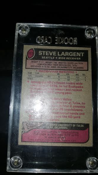 Steve Largent 1977 Topps Rookie Card #177 Mint | eBay