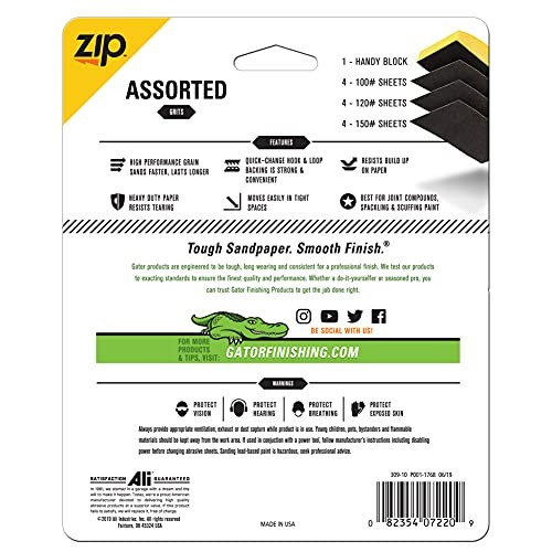 Gator Zip Handy Block Quick-Change Drywall Sanding Kit | eBay