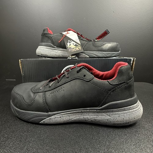 Rocky Work Shoes Comp Toe Industrial Athletix Sneaker Black Men's 10 ...