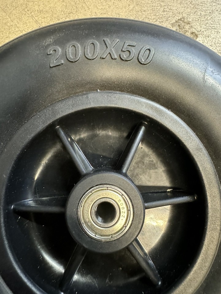 TWO 8" x 2" (200x50) Caster Tire Wheels Jazzy & Jet Wheelchairs 8x2 ...