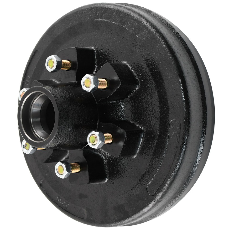 6 on 5.5" Trailer Wheel Hub Drum Kit W/12"x2" for 5200-7000 lbs Axle ...