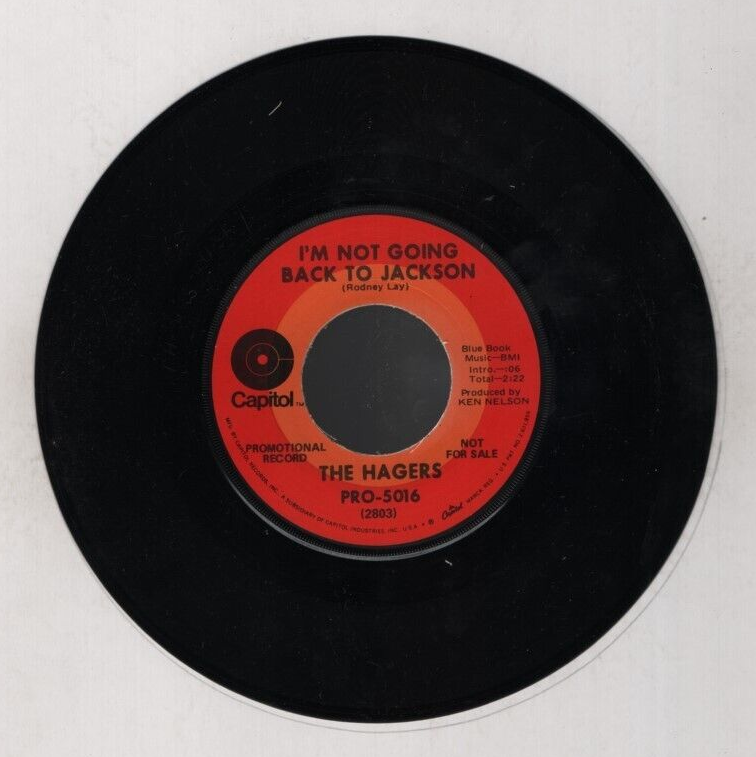 The Hagers 45RPM 7" PROMO Single Goin' Home To Your Capitol 2803 ...