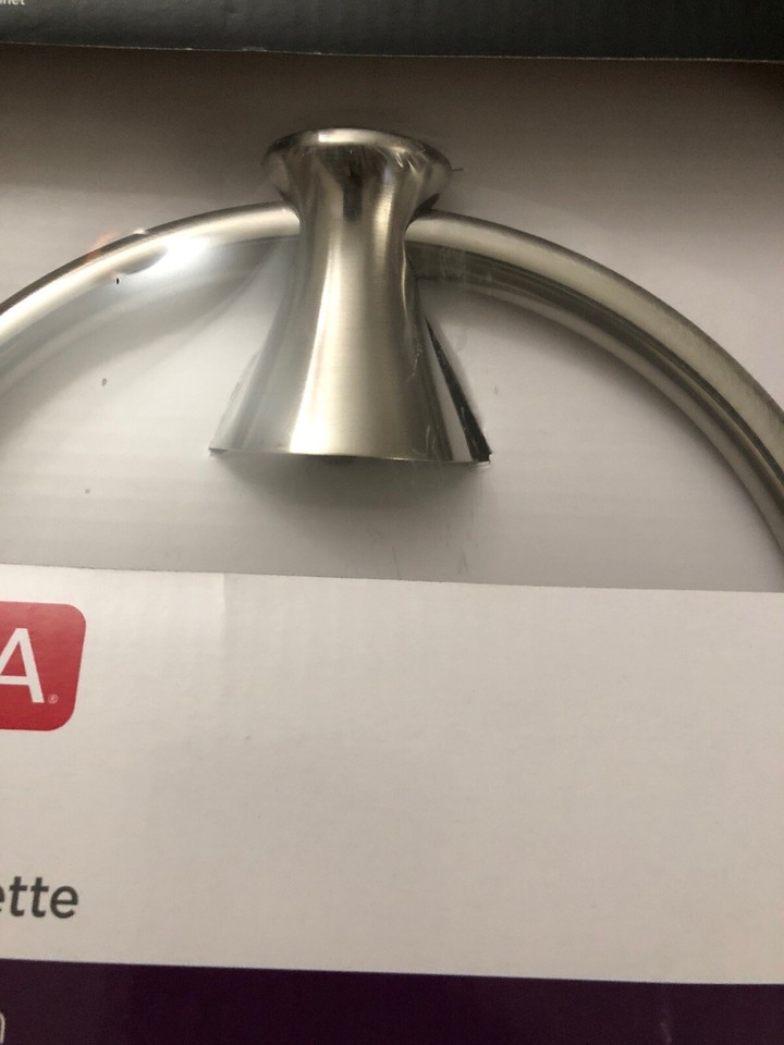 NEW NIB Delta Lahara Towel Ring 73846-SS STAINLESS STEEL FINISH | eBay