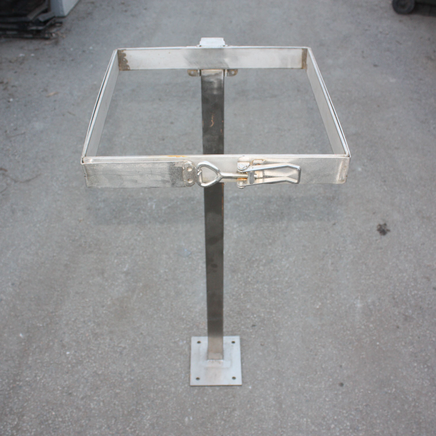 Stainless Steel Bin bag holder support frame 400mm x 400mm top H 1110mm ...