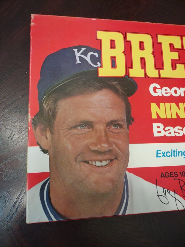 1981 George Brett Ball Ninth Inning Kansas City Royals Baseball Board ...