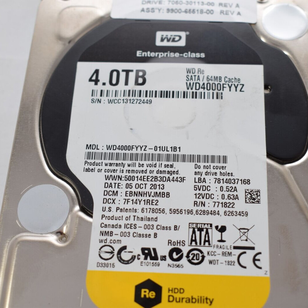 Wd4000fyyz 01ul1b1 Protis HDD Newest SATA III