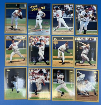 1999 Topps ATLANTA BRAVES Team Set (19 Cards) Maddux Chipper Andruw ...