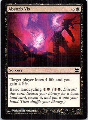 Absorb Vis Magic The Gathering Modern Masters Light Play | eBay