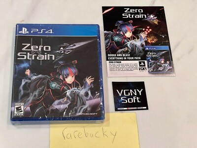 Zero Strain (PS4) NEW SEALED W/CARD + STICKER, MINT, RARE VGNYSOFT US ...