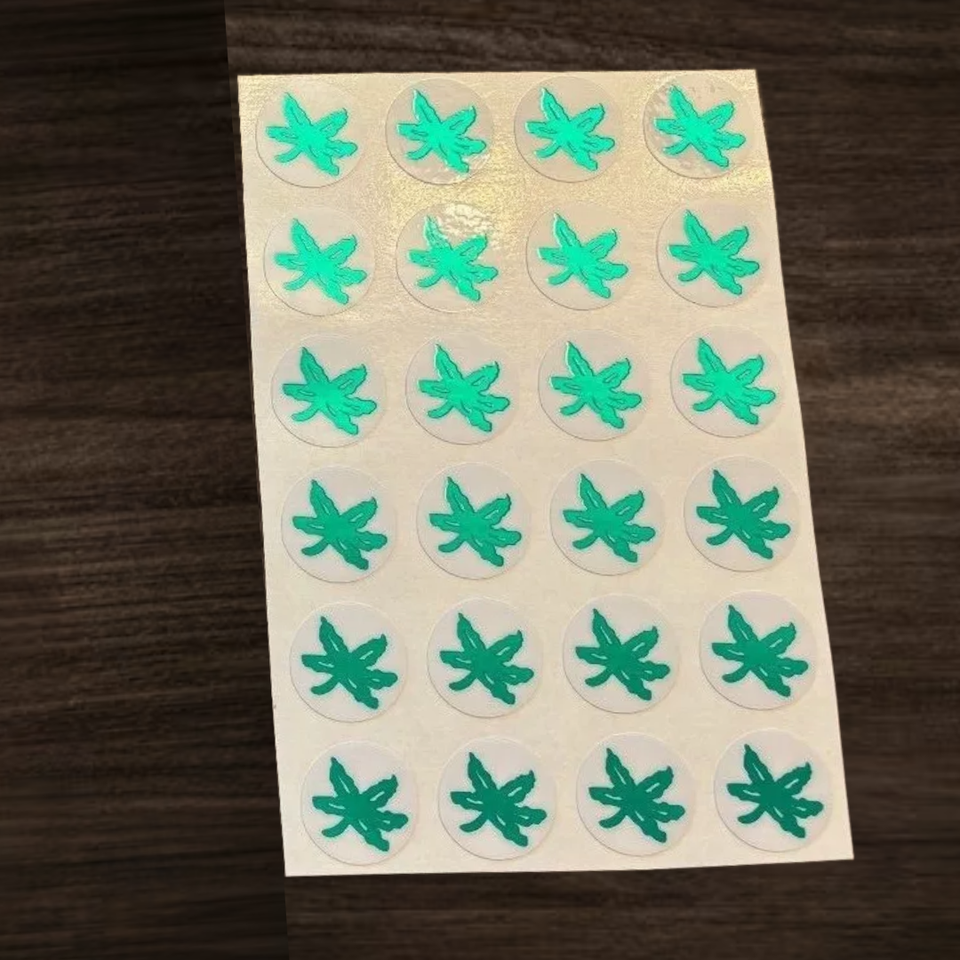 Buckeye Full Size Football Helmet Award Stickers Decals - Free Shpping ...