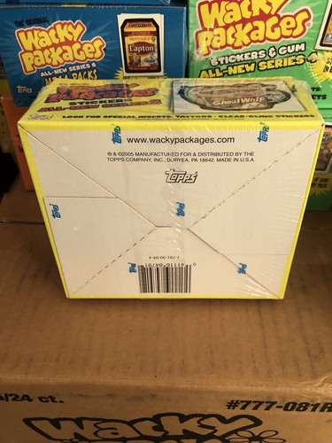 2005 Wacky Packages All-New Series 2 Factory Sealed Box 24 Packs ...